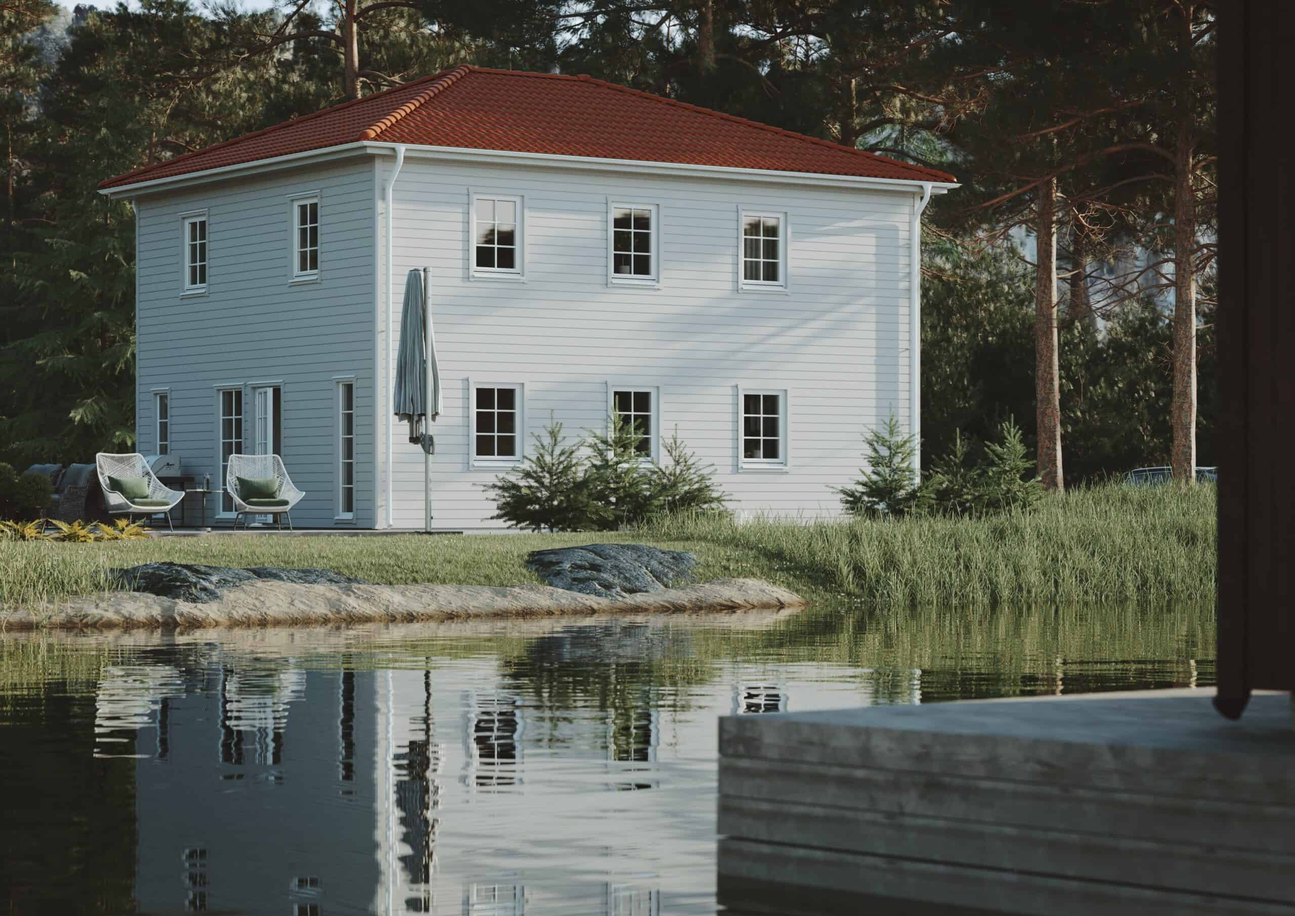 2-planshus med valmat tak – Mellby Home